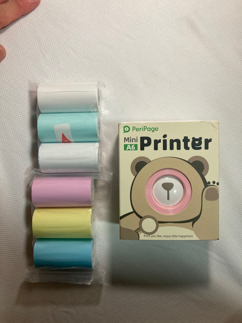 PeriPage Mini A6 Thermal Printer (includes 6 FREE rolls), Computers ...