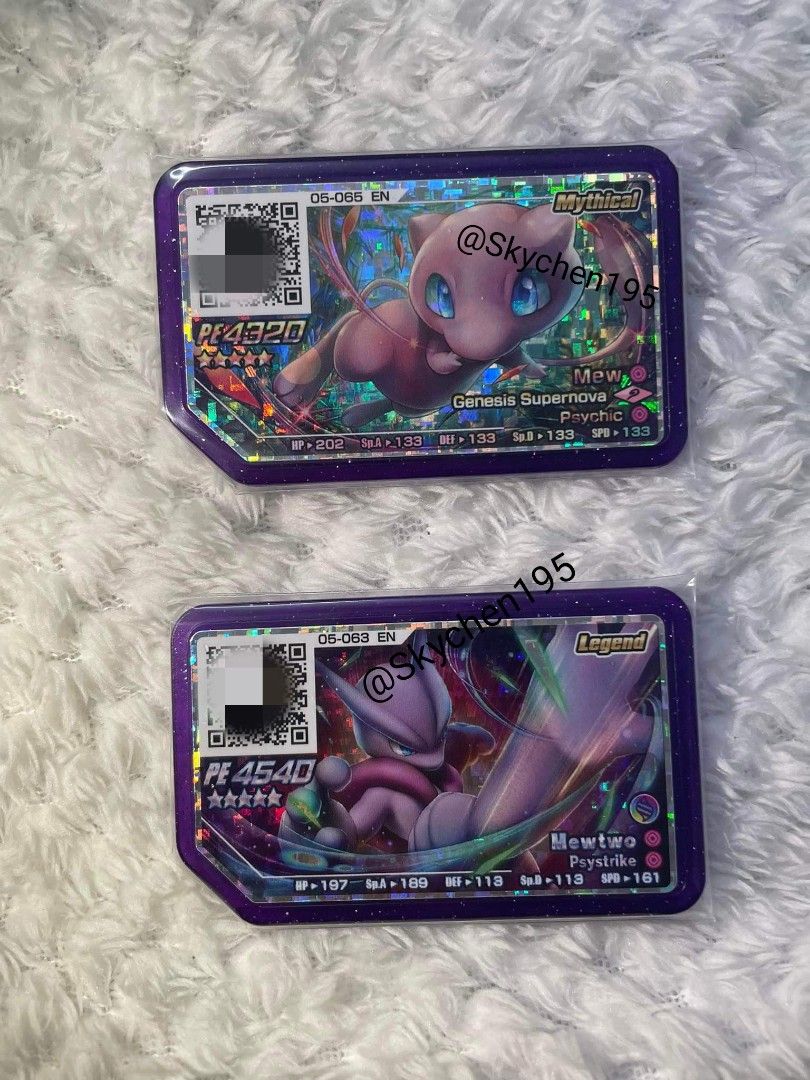 Pokemon Gaole Legend 1 Mew & Mew Two X, Hobbies & Toys, Toys & Games on ...