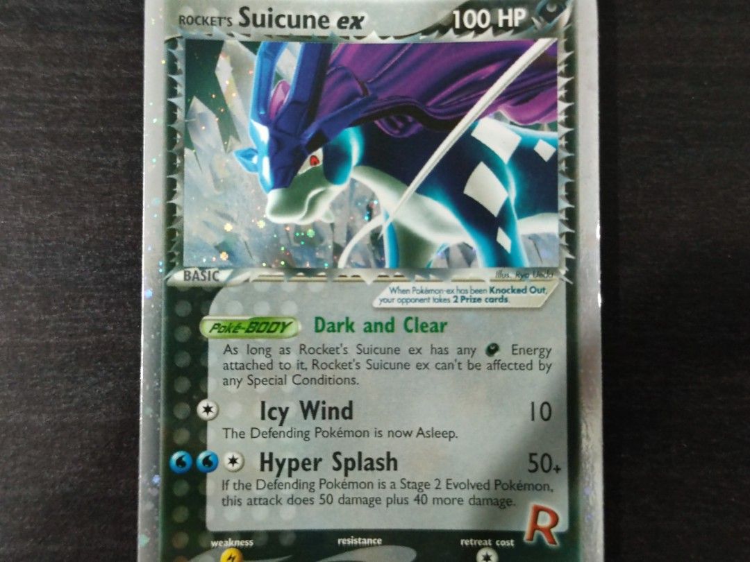 Pokemon Rocket's Suicune EX, Hobbies & Toys, Toys & Games on Carousell