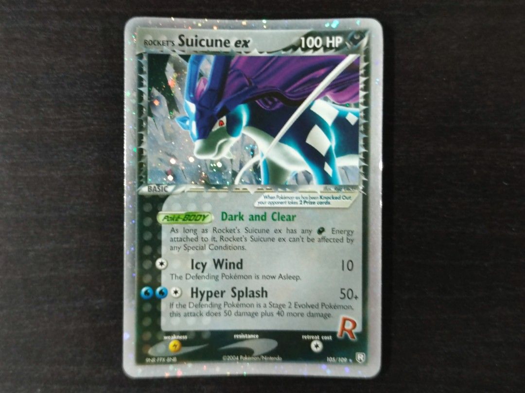 Pokemon Rocket's Suicune EX, Hobbies & Toys, Toys & Games on Carousell