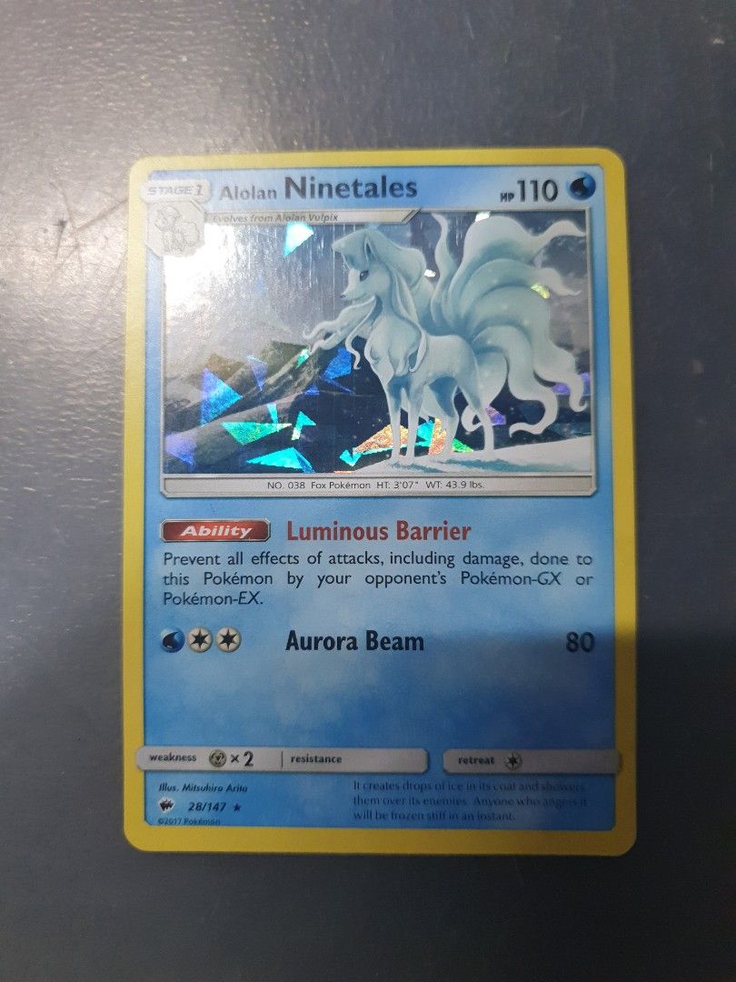 Alolan ninetales card deck, Hobbies & Toys, Toys & Games on Carousell