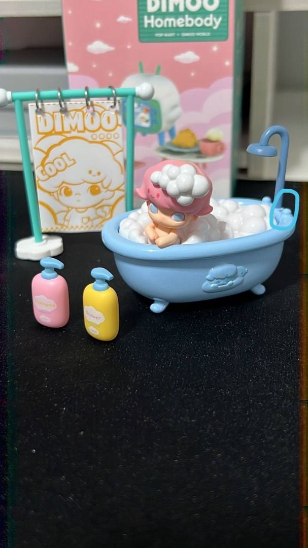 Popmart Dimoo Homebody (Bubble Bath), Hobbies & Toys, Toys & Games on ...