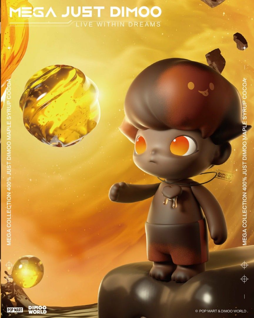 [POPMART] POPMART MEGA COLLECTION 400% JUST DIMOO MAPLE SYRUP COCOA ...