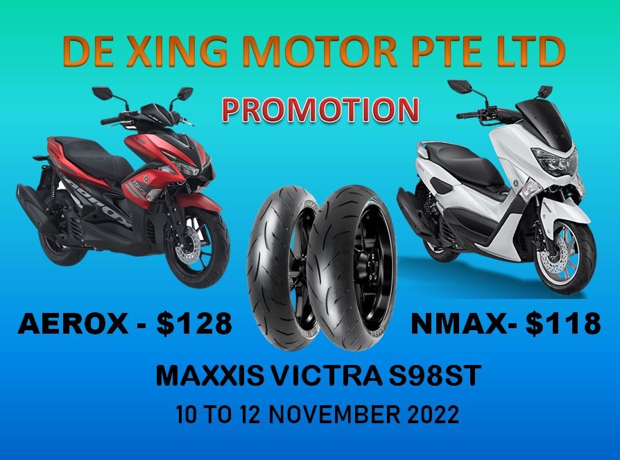 PROMOTION OF MAXXIS TYRES FOR AEROX AND NMAX. LIMITED SETS ONLY ...