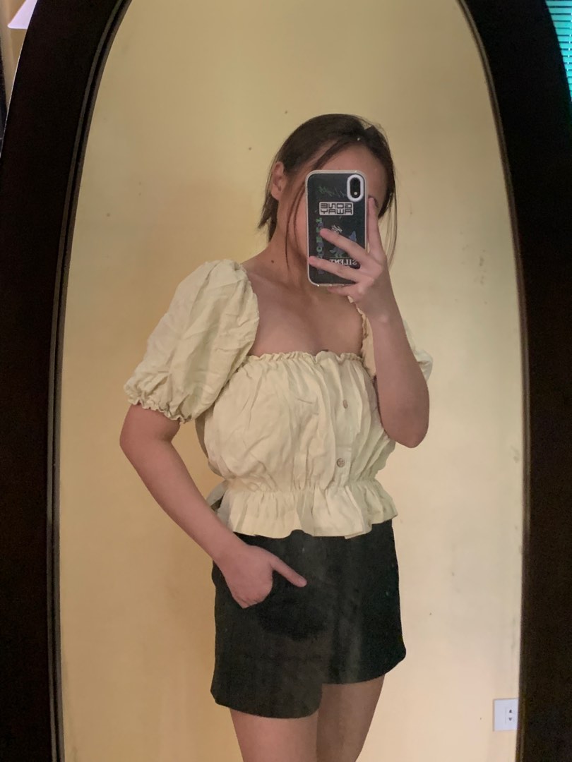 Puff Blouse, Women's Fashion, Tops, Blouses on Carousell