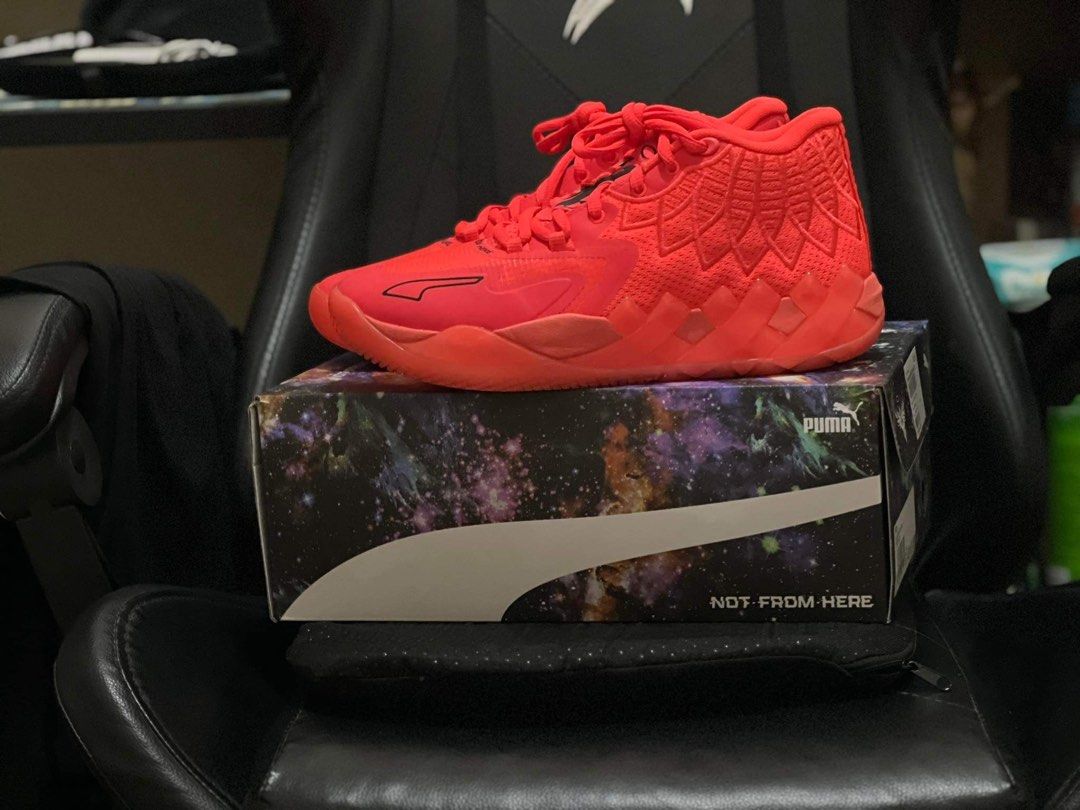 Puma Melo MB1 Red Blast -Fiery Red, Men's Fashion, Footwear, Sneakers ...