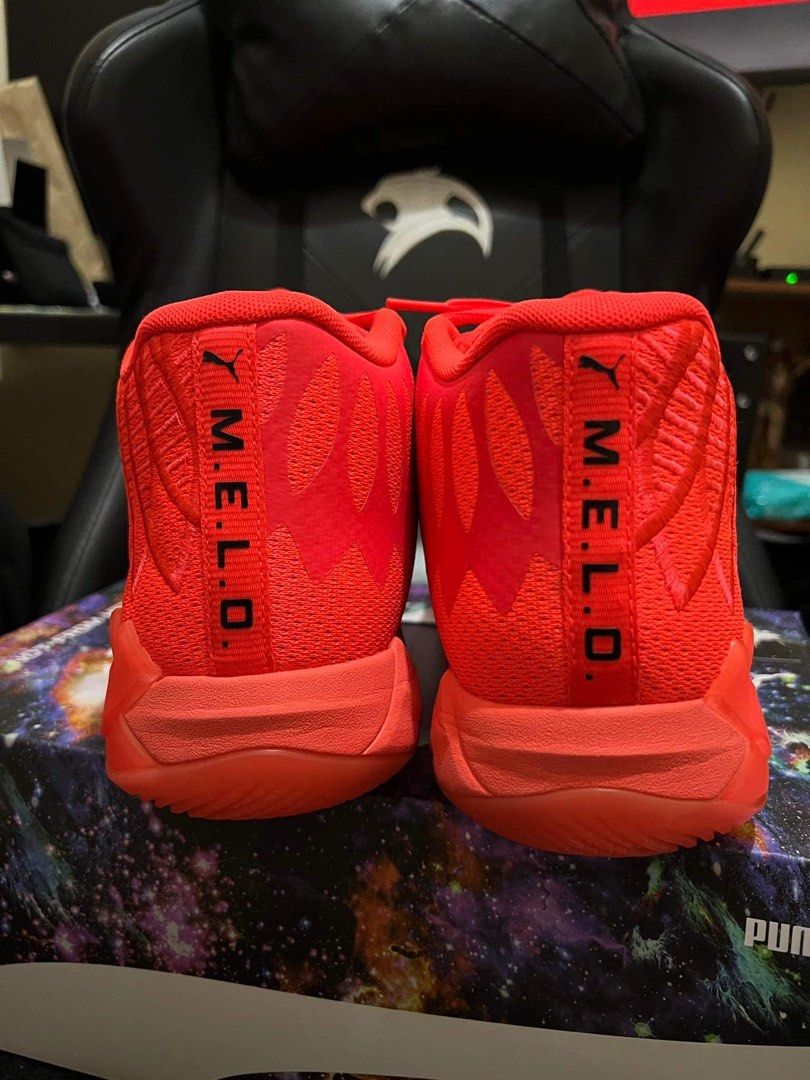Puma Melo MB1 Red Blast -Fiery Red, Men's Fashion, Footwear, Sneakers ...