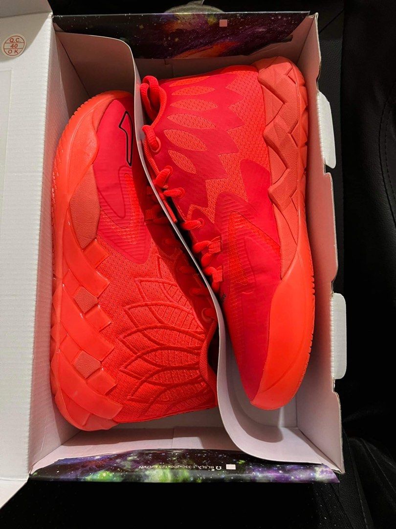 Puma Melo MB1 Red Blast -Fiery Red, Men's Fashion, Footwear, Sneakers ...