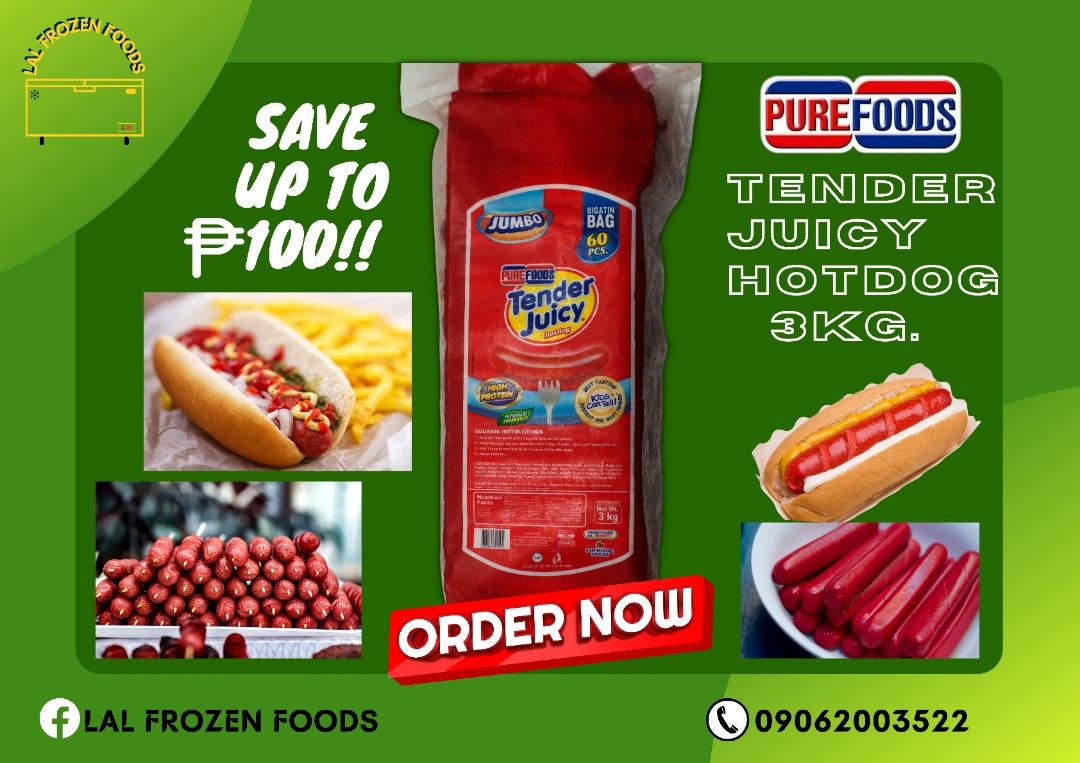 Purefoods Tender Juicy 3KG., Food & Drinks, Chilled & Frozen Food on ...