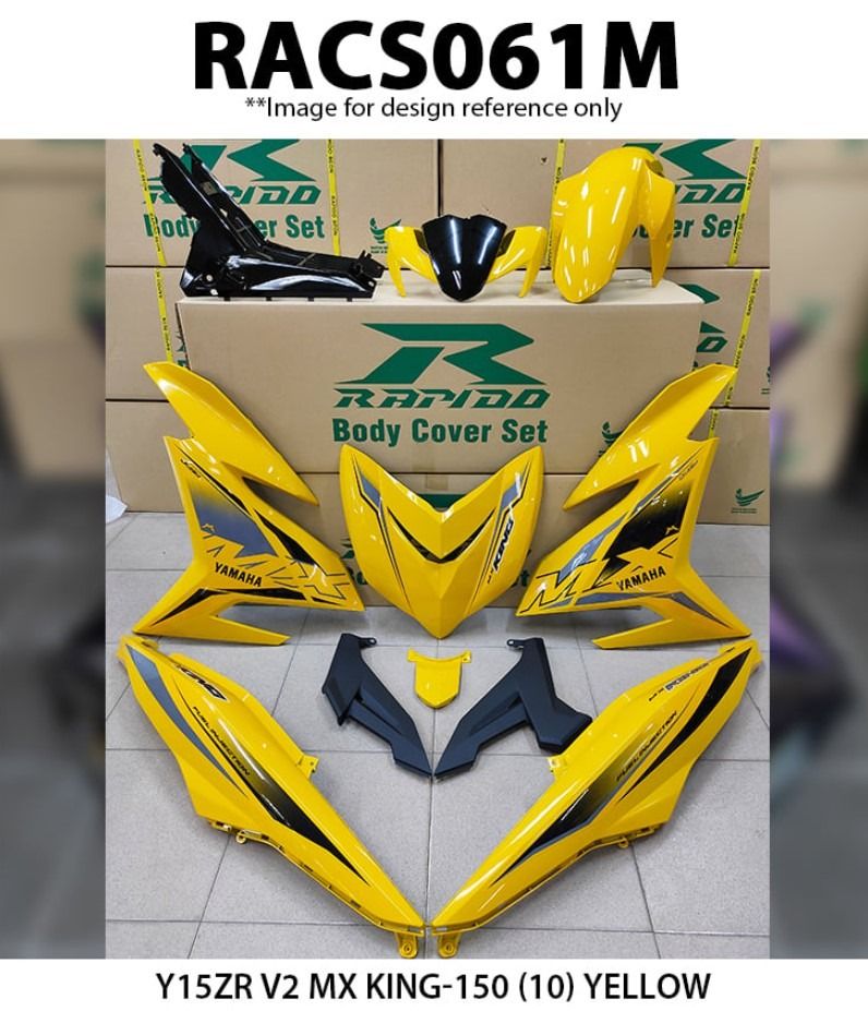 Rapido Cover Set Coverset Sniper150 V2 / Y15 V2 / MX KING V2 / Exciter ...