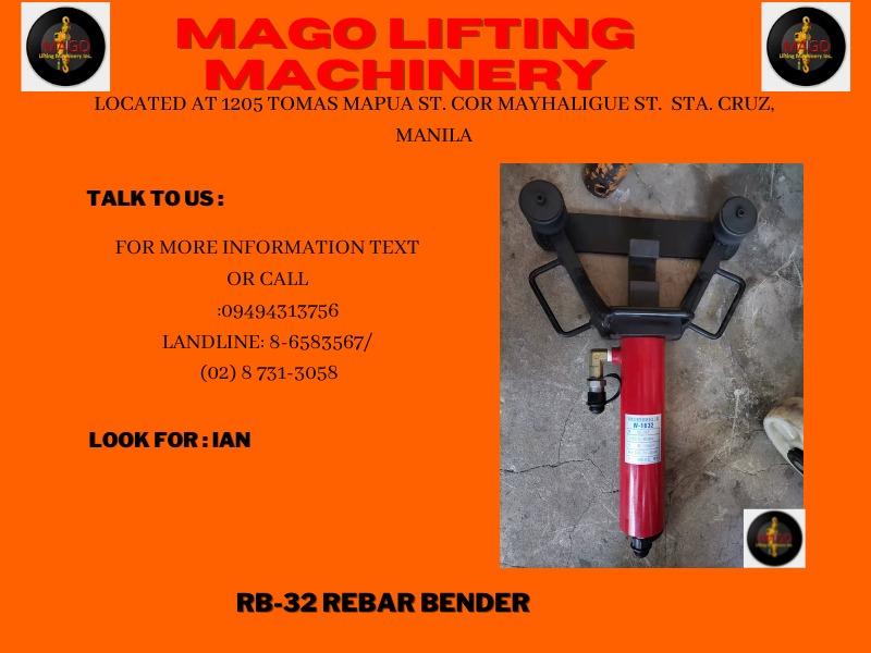 RB-32 Rebar Bender, Commercial & Industrial, Construction Tools ...