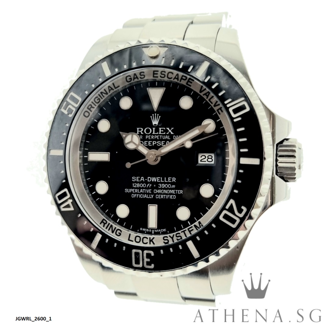 ROLEX OYSTER PERPETUAL DATE DEEPSEA 44MM “G” SERIES “BLACK DIAL” WITH ...