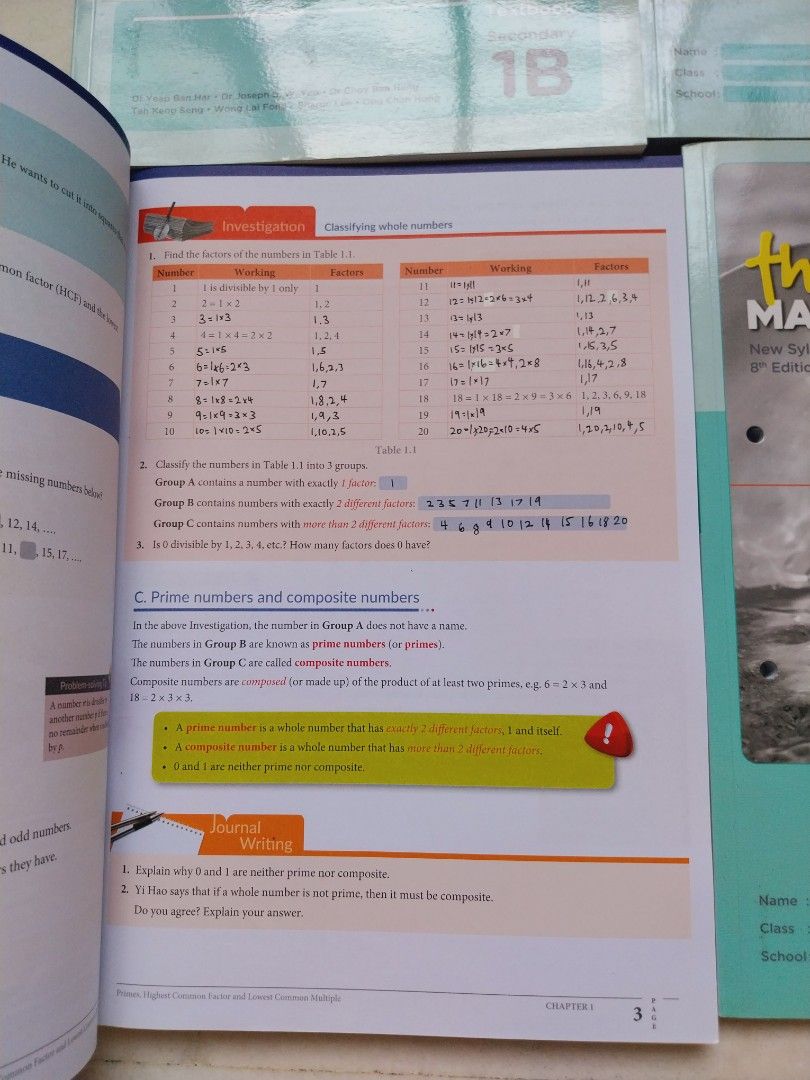 Secondary 1 math textbooks, Hobbies & Toys, Books & Magazines ...