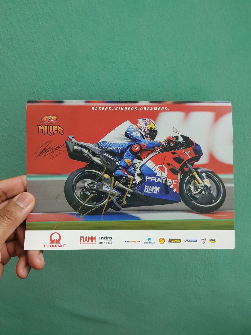 Signed Pecco Bagnaia & Jack Miller 2019 A5 Poster, Hobbies & Toys ...