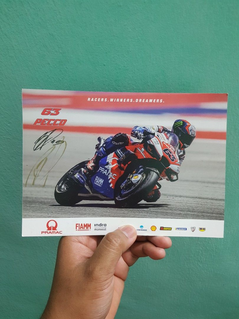 Signed Pecco Bagnaia & Jack Miller 2019 A5 Poster, Hobbies & Toys ...