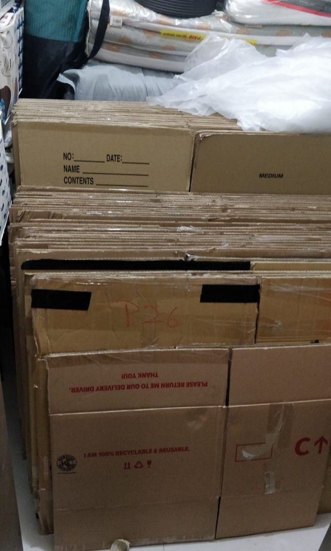 Single walled single used cartons for 1.5$ each, Furniture & Home ...