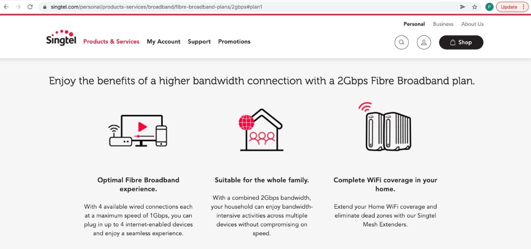 Singtel 2G Fibre Broadband - Transfer of Ownership, Computers & Tech ...