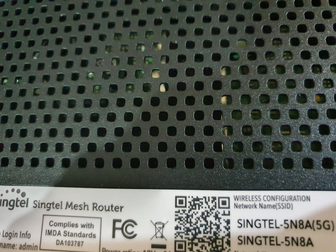 Singtel Mesh Router, Computers & Tech, Parts & Accessories, Networking ...