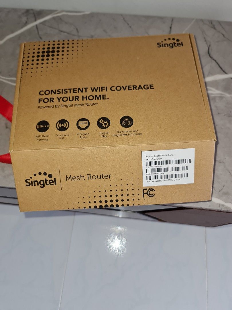 Singtel Mesh Router, Computers & Tech, Parts & Accessories, Networking ...