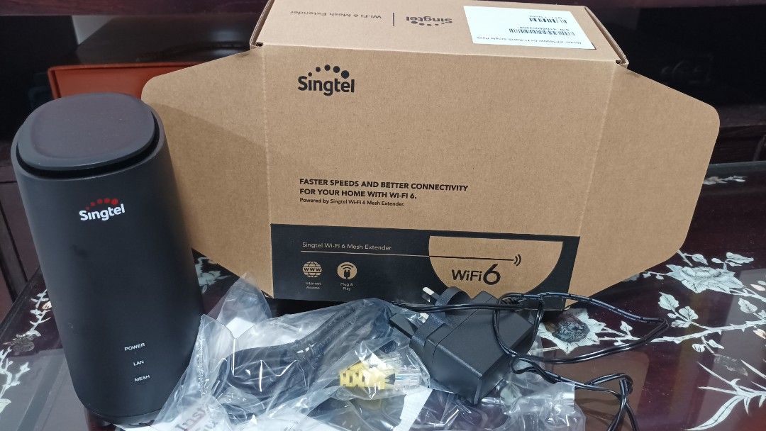 Singtel Wi-Fi 6 Mesh Extender, TV & Home Appliances, Other Home ...