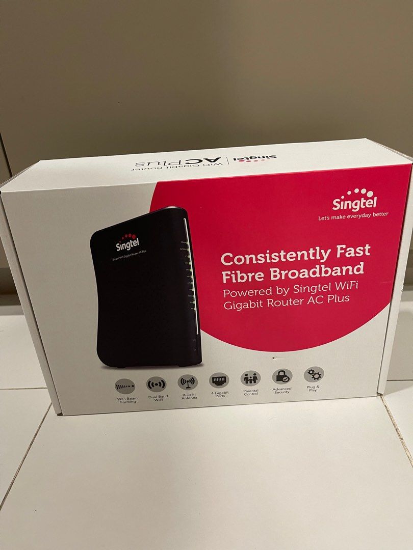 Singtel Wifi Gigabit Router (AC Plus), Computers & Tech, Parts ...