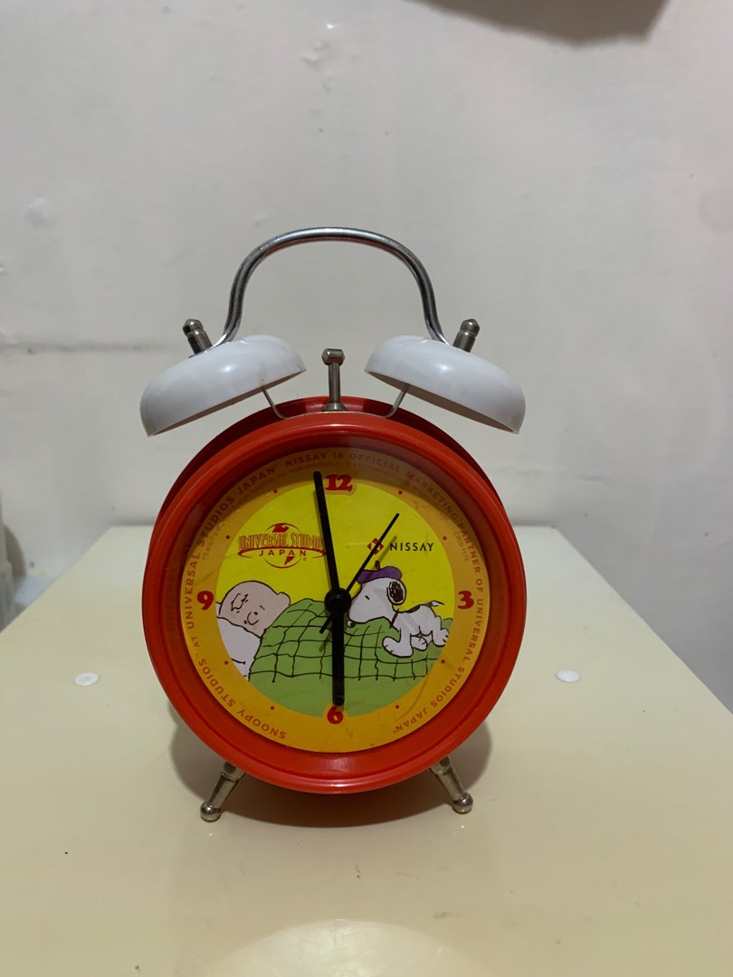 Snoopy Alarm Clock - Universal Studio Japan, Furniture & Home Living ...