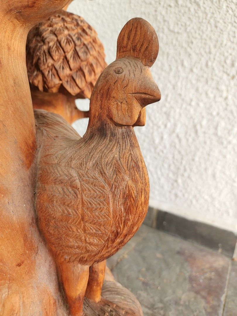 Solid wood carving display stand, Furniture & Home Living, Outdoor ...