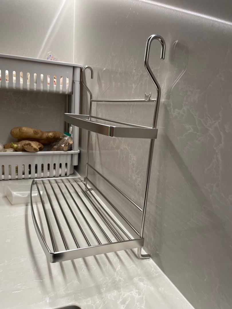 Song-Cho (Wel Mi) 2 tiers Stainless Steel rack, Furniture & Home Living ...