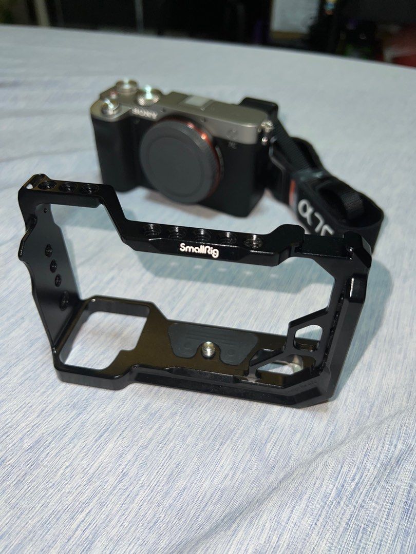 Sony A7C (Body) with SmallRig Cage, Photography, Cameras on Carousell