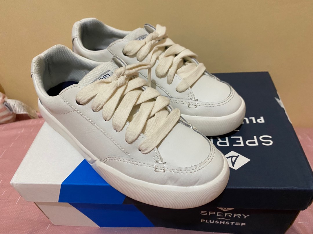 Sperry Women’s Breaker Plushstep Sneaker (White), Women's Fashion, Footwear, Sneakers on Carousell