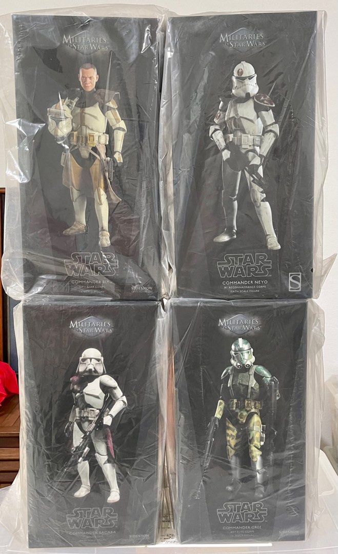 STAR WARS sideshow 1/6 Clone Troopers Commanders - Bly, Bacara, Neyo ...