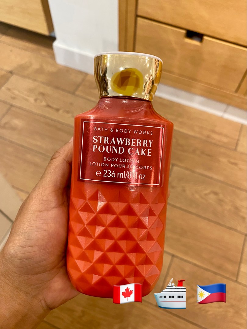 Strawberry Pound Cake Bath and Body Works Body Lotion, Beauty ...