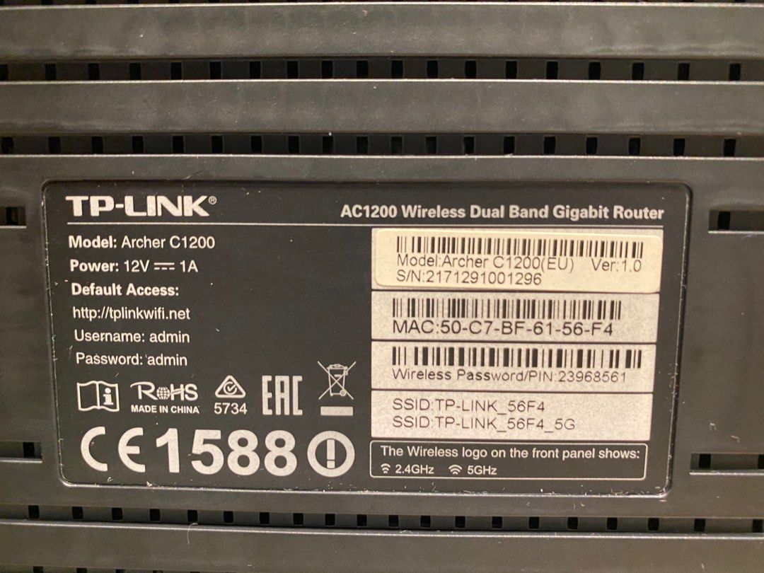 TP Link AC1200 router - model Archer C1200 dual band WiFi, 電腦＆科技, 電腦周邊及 ...