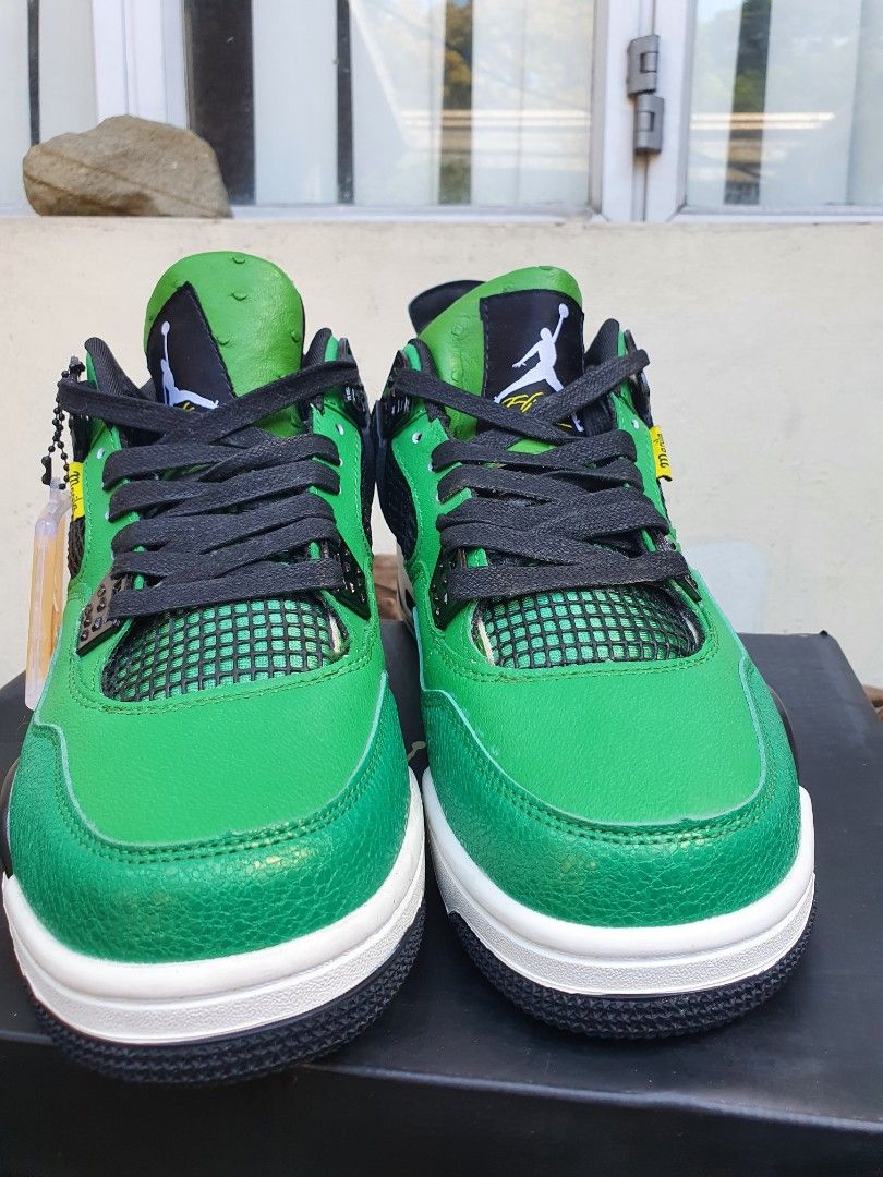 UA jordan 4 manila, Men's Fashion, Footwear, Sneakers on Carousell