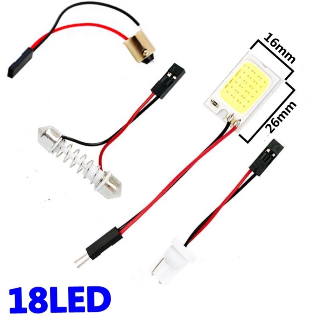 Universal cabin Cob led Light, boot, cabin, door, etc. Festoon t10 ba9s ...