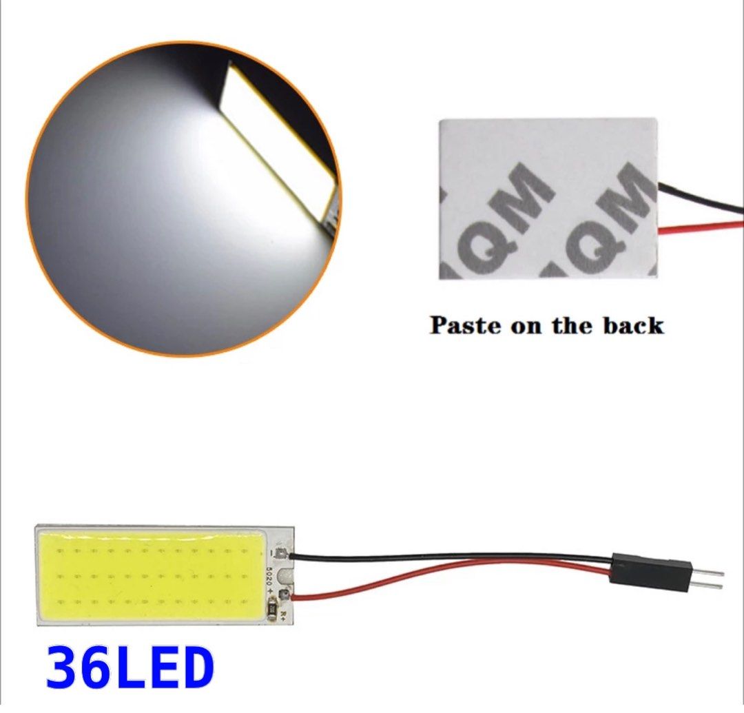 Universal cabin Cob led Light, boot, cabin, door, etc. Festoon t10 ba9s ...