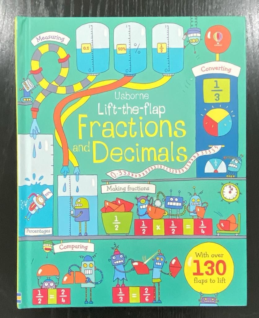 Usborne LIFT-THE-FLAP FRACTIONS and DECIMALS, Hobbies & Toys, Books ...