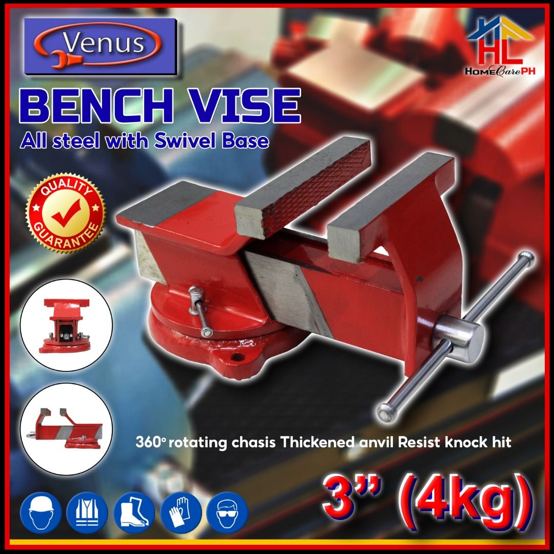 Venus Bench Vise 3"/4"/5"/6"/8", Commercial & Industrial, Industrial ...