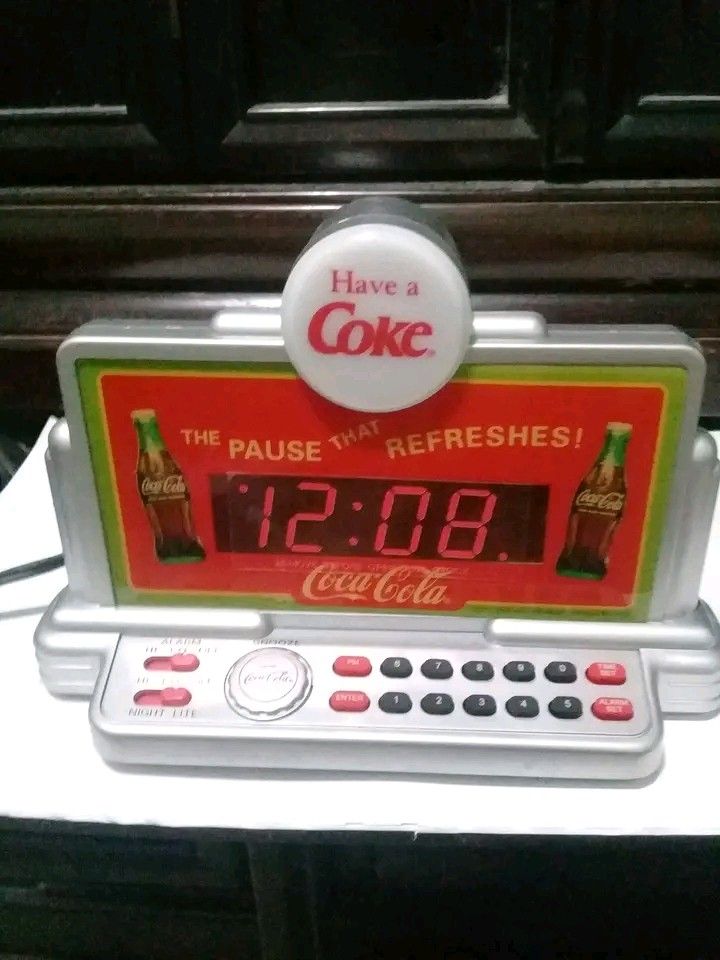 SALE! - Vintage 1995 Coca-Cola Digital Alarm Clock, Hobbies & Toys ...