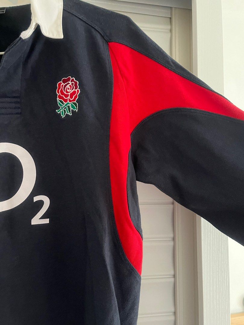 Vintage Nike O2 England Rugby Jersey Polo Rugby Shirt, 女裝, 上衣, T-shirt ...