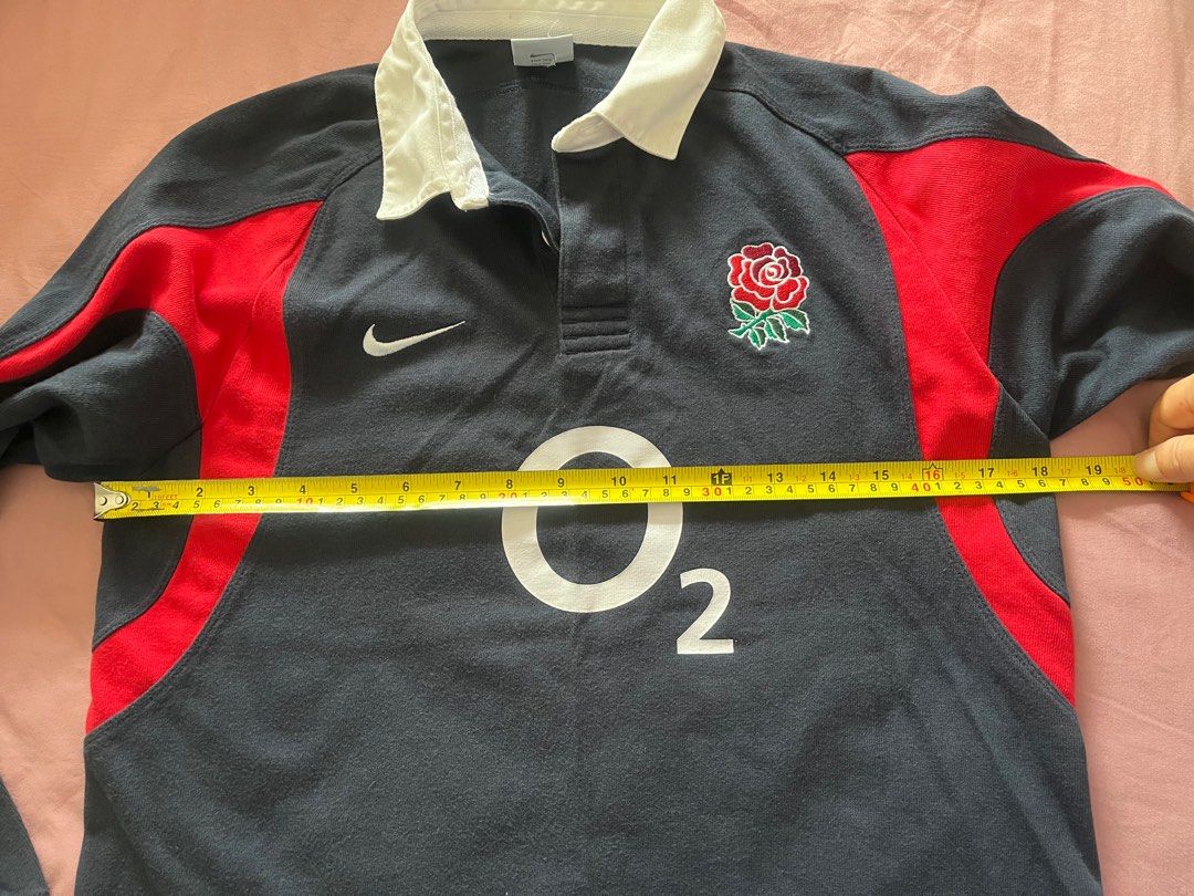 Vintage Nike O2 England Rugby Jersey Polo Rugby Shirt, 女裝, 上衣, T-shirt ...