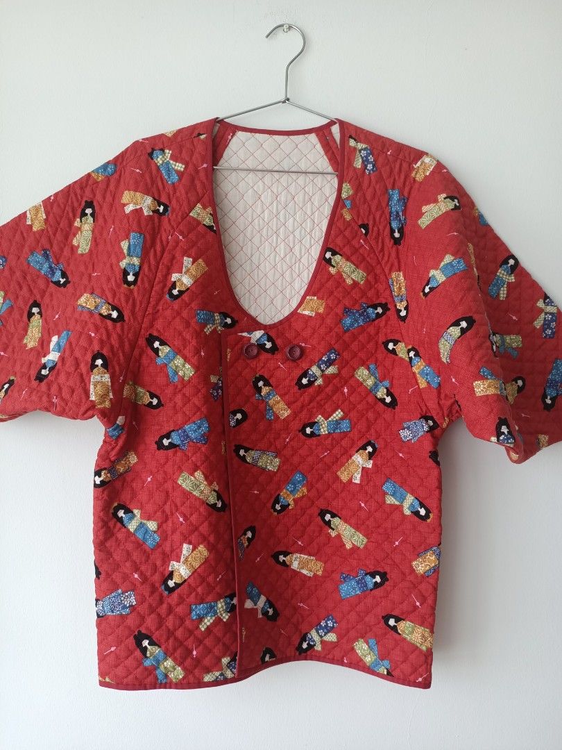 Vintage rare Japanese quilted jacket/coat, Women's Fashion, Coats ...