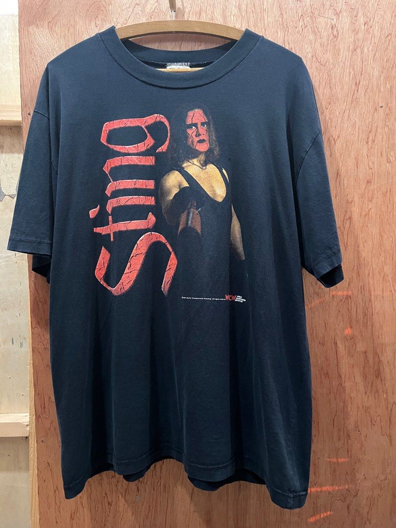 Vintage Wcw Sting Xl Shirt Mens Fashion Tops And Sets Tshirts And Polo Shirts On Carousell