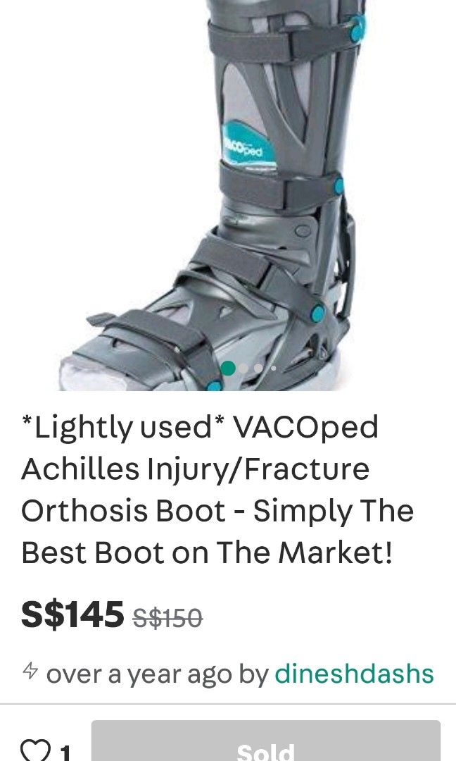 Walking Boots/ Braces Vaco ped, Health & Nutrition, Braces, Support ...