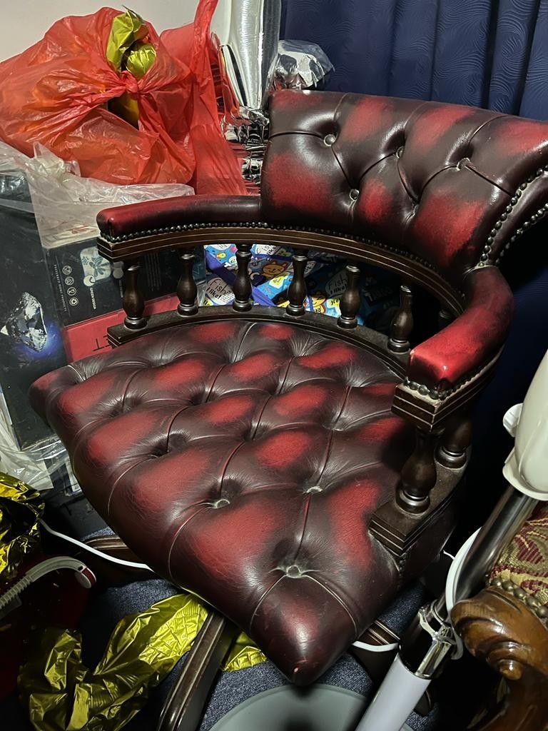 Writing Table & Captain Chair, Furniture & Home Living, Furniture ...