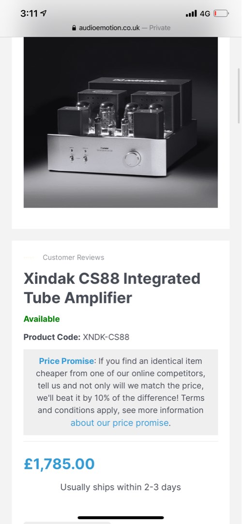 Xindak CS88 Integrated Tube Amplifier, Audio, Soundbars, Speakers & Amplifiers on Carousell
