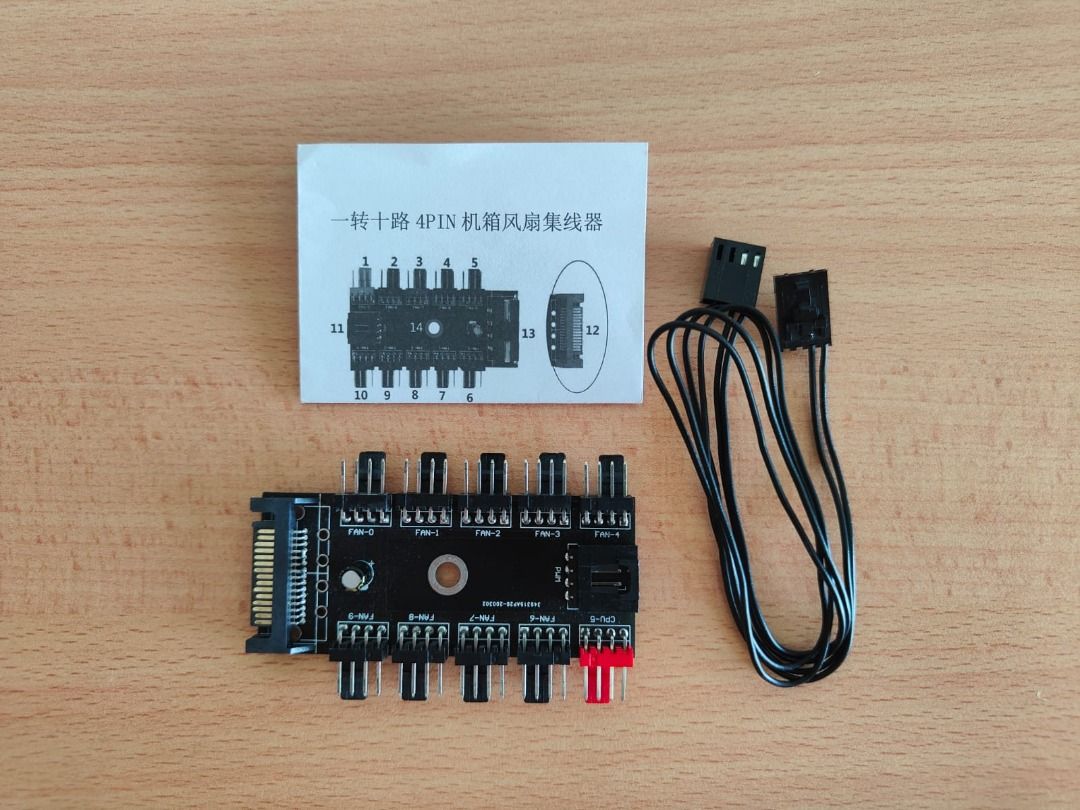 10 Ways 4 Pin PWM Cooling Fan Controller Hub, Computers & Tech, Parts ...