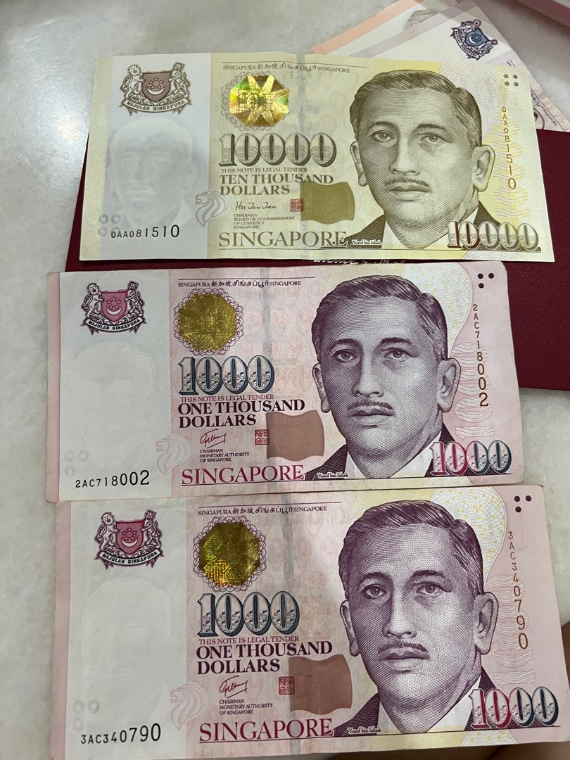 10k & 1k Singapore notes, Hobbies & Toys, Memorabilia & Collectibles ...