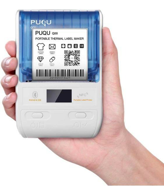 1323) PUQU Label Maker | Portable Bluetooth Thermal Label Printer Q00 ...