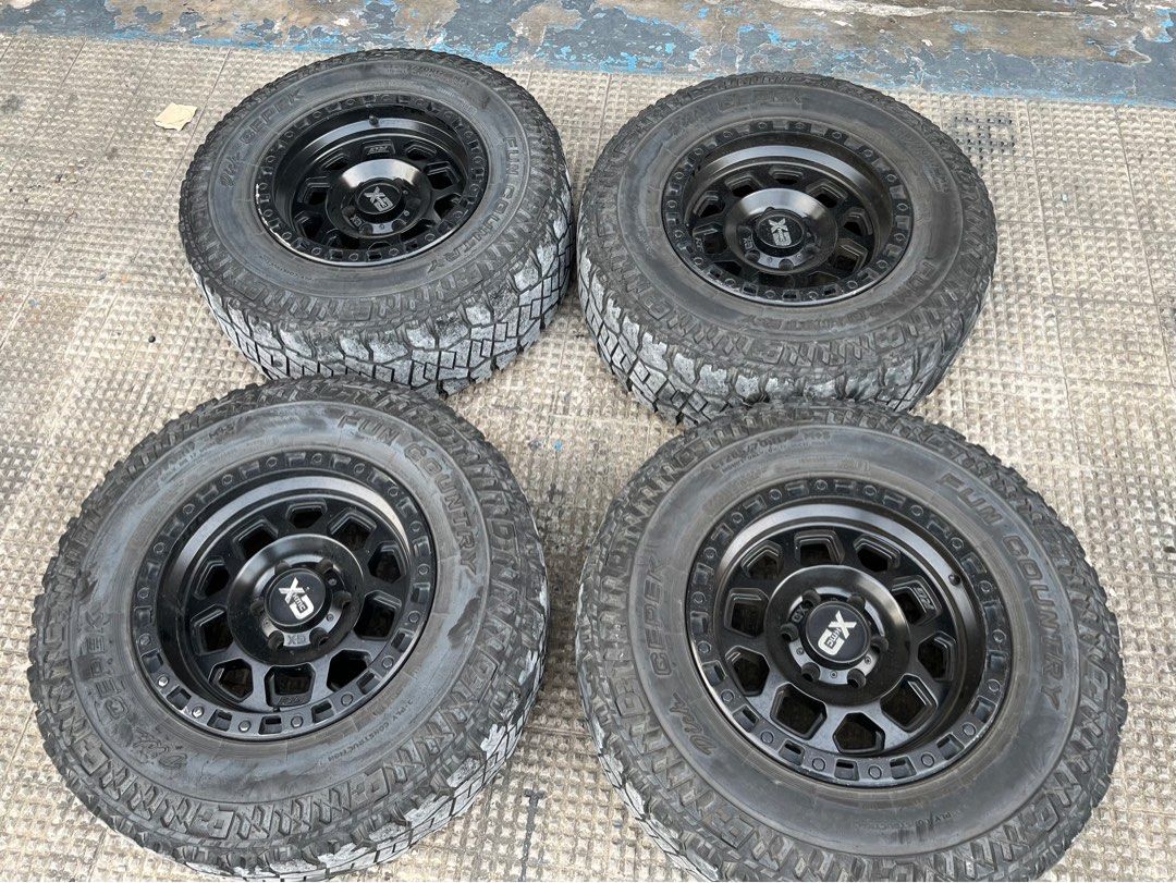 17" KMC XD series RG2 rims with Dick Cepek Fun Country tires 285/70r17 ...